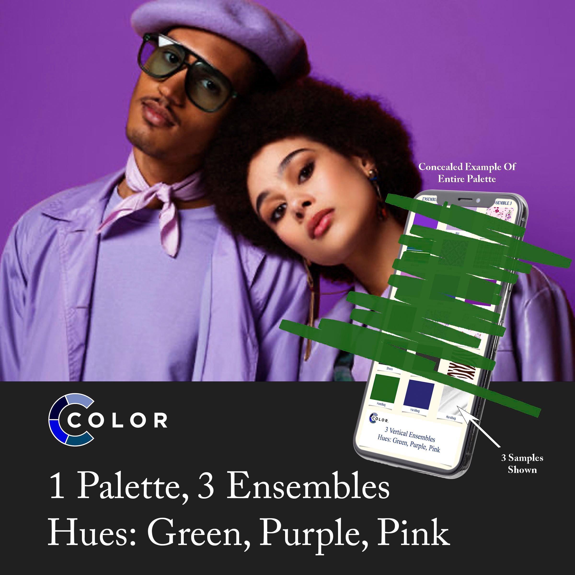 Green, Purple, Pink Palette – C Color Online Store