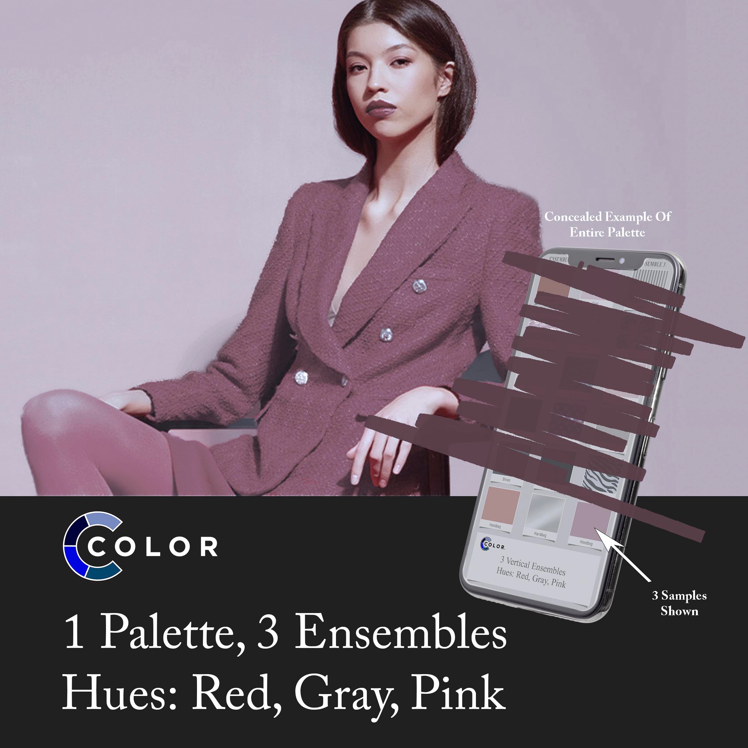 Red, Gray, Pink Palette – C Color Online Store